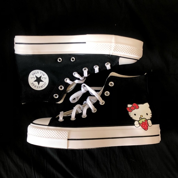 Hello Kitty | Shoes | Hello Kitty Platform Converse | Poshmark